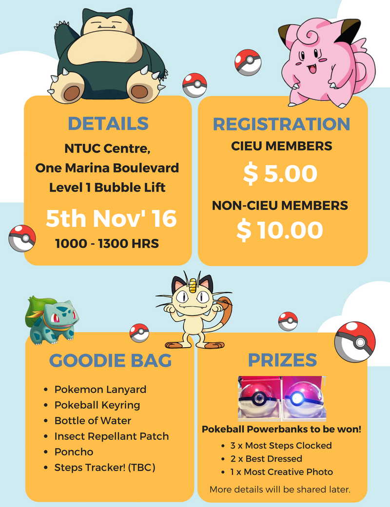 Things to do this weekend - CIEU Pokemon Charity Walk – BYKidO