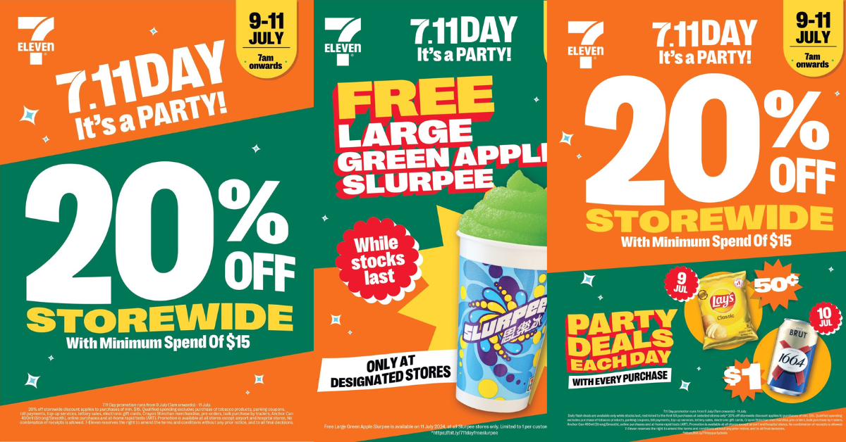 Join 7-Eleven's party with free Slurpee this 7.11 Day! – BYKidO