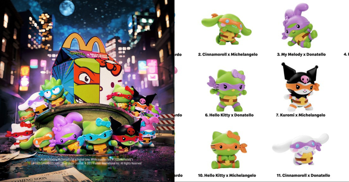 McDonald's Singapore Launches TMNT x Hello Kitty Happy Meal Toys – BYKidO