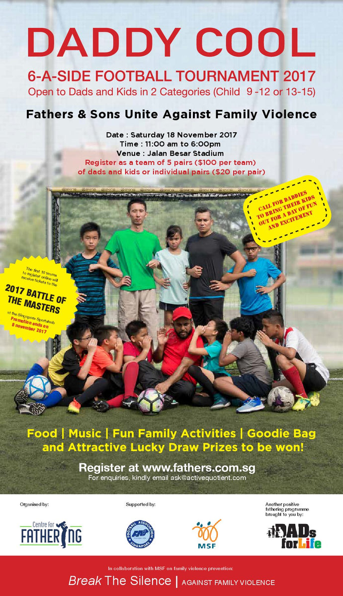 Things to do this Weekend: Daddy Cool 6-a-side Football Tournament – BYKidO