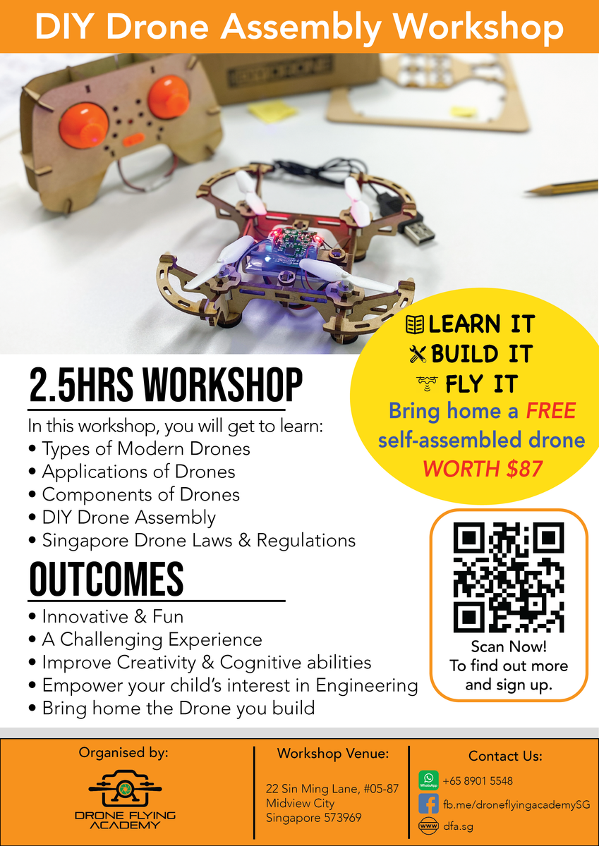 Drone Flying Academy: DIY Drone Assembly Workshop – BYKidO