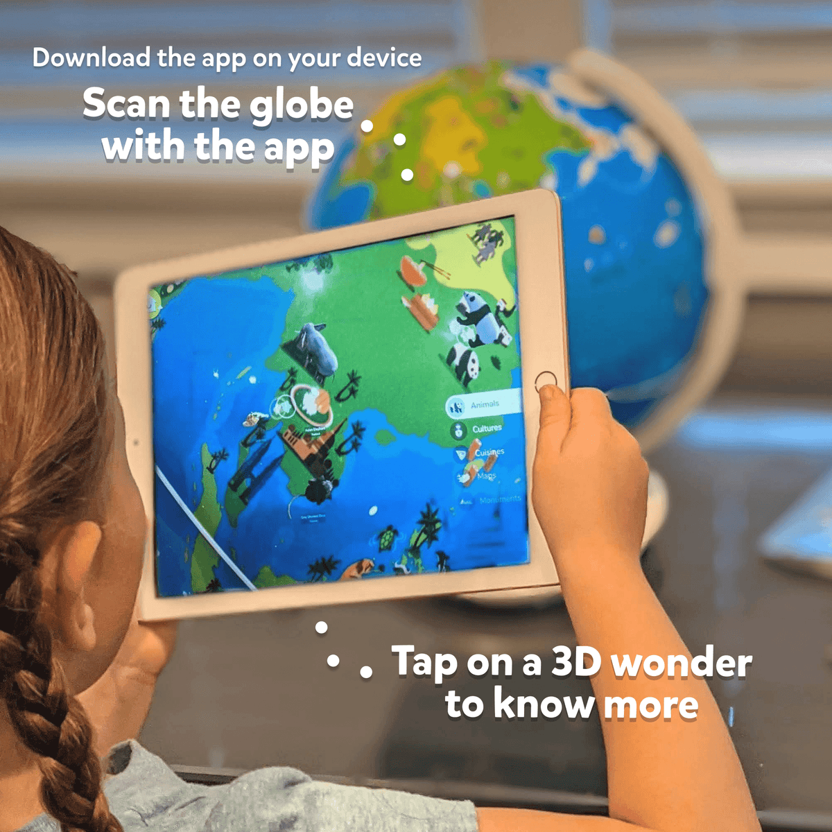 PlayShifu Orboot: Augmented Reality Interactive Globe For Kids – BYKidO
